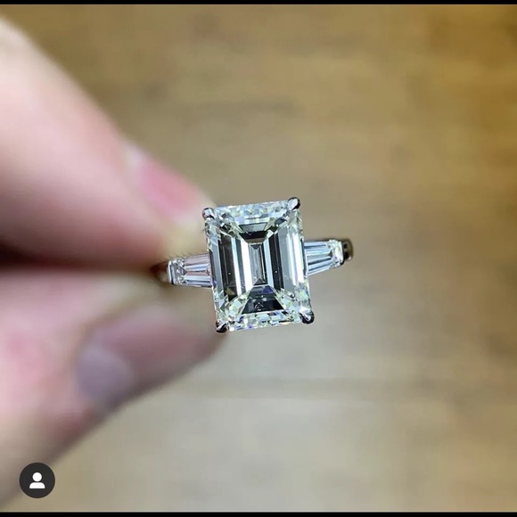 Sim Dia | Jewelry | 75ct Emerald Cut Swarovski Solitaire Ring | Poshmark